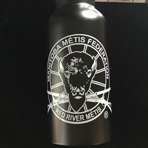 Mmf Logo Metal Water Bottle Black Rrmm