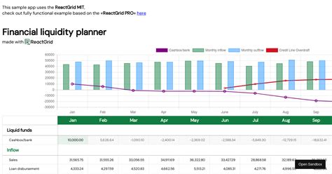 silevis reactgrid examples codesandbox