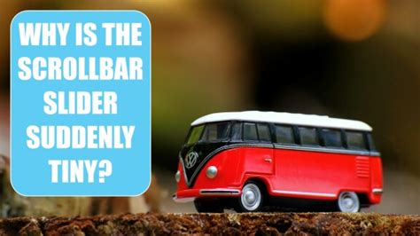 Why Is The Scrollbar Slider Suddenly Tiny Excel Tips MrExcel Publishing