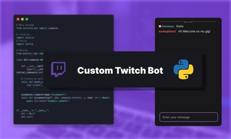 Create Custom Twitch Bot In Python By Johnratmos Fiverr