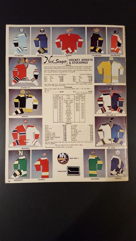 Vintage 1970s Ned Singer Hockey Supply Co Hockey Equipment Catalog Rare 1926925458