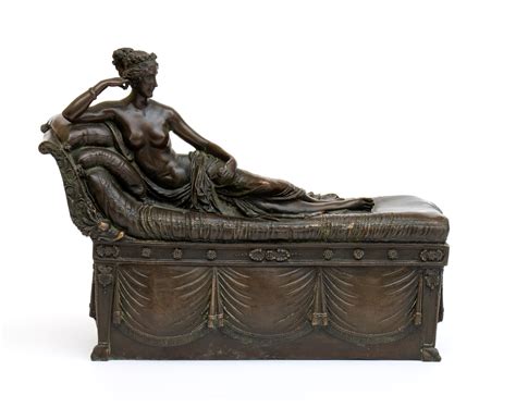 Antonio Canova Bronze Sculpture Of Paolina Borghese Late 19th