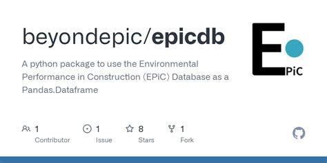 Github Beyondepic Epicdb A Python Package To Use The Environmental Performance In