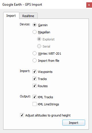 Importing Global Positioning Systems GPS Data In Google Earth Desktop Google Earth Outreach