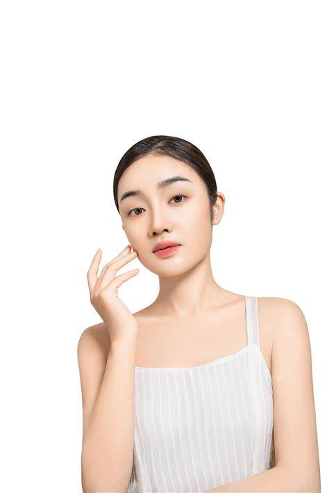 Premium Photo Skin Care Beauty And Cosmetics Product Model Womans Face Testing Cosmetics Faces