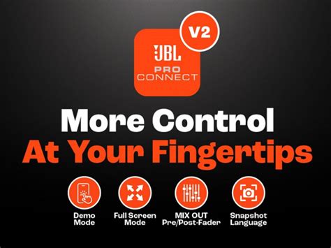 JBL Pro Connect App V2 For JBL Portable PA Speakers And Systems AVC Group