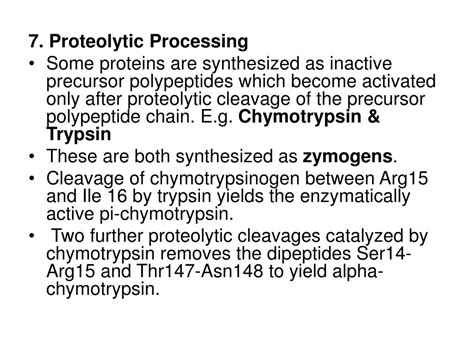 Ppt Post Translational Modification 1 Dealing With The N Terminal