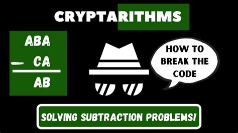 BE A GENIUS And Solve Subtraction Cryptarithms YouTube