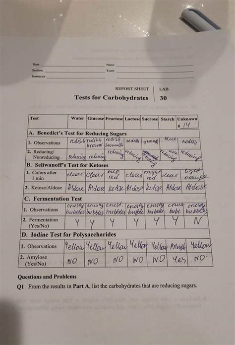 Solved Date Name Section Team Instructor Report Sheet Lab Tests For
