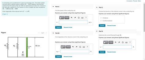 Solved Constants Periodic Table A Conducting Rod Is