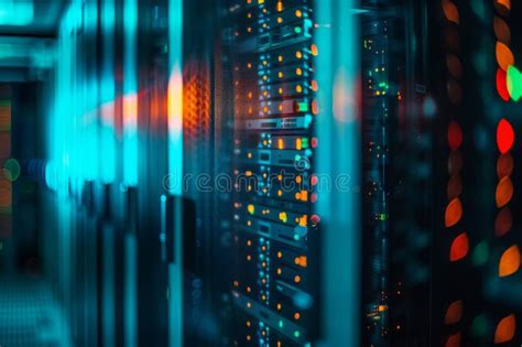 Server Room Data Center Big Data Storage Cloud Computing Technology