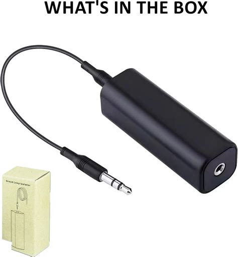 Ground Loop Noise Isolator With 3 5mm Audio Jack Cable Noise Filter Hum Eliminator Eliminate The