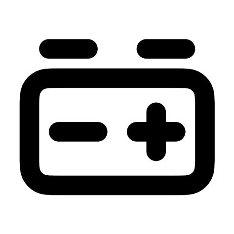 Car Battery Vector Svg Icon Svg Repo