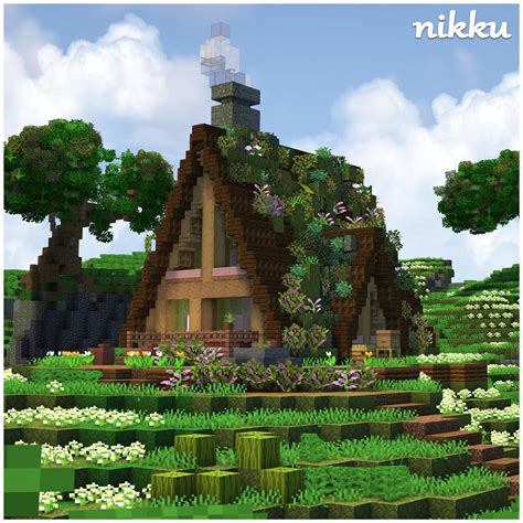 Flower Field A Frame Minecraft Garden Inspiration
