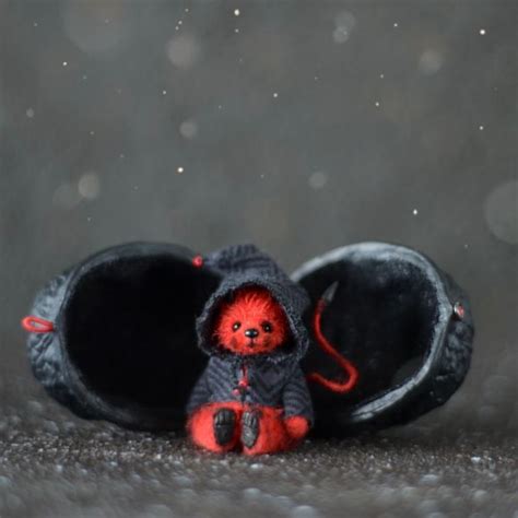 Tiny Bear Devil Evil By Olga Faber Tedsby