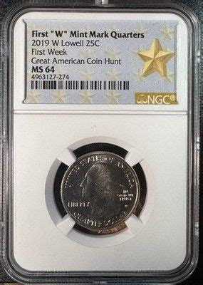 2019 W West Point Lowell Quarter First Week Ngc Ms 64 Low Mintage 4909852792