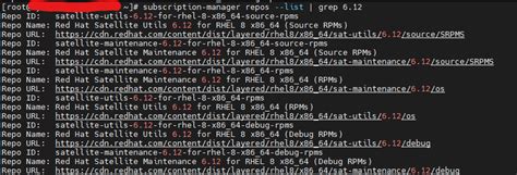 satellite 6 12 for rhel 8 x86 64 rpms does not match a valid
