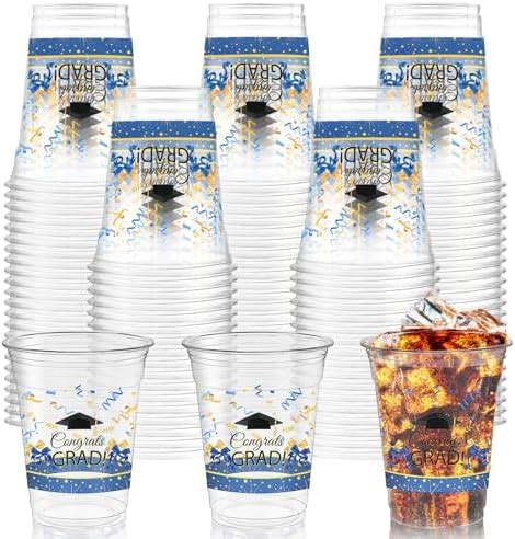 Karenhi Graduation Cups Disposable 16 Ounce Plastic