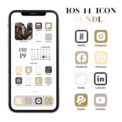 Nude IPhone Icons Ios Icons App Icons Ios Beige Brown Cream White Etsy