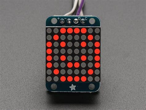 Adafruit Mini Led Matrix W I C Backpack Red Artofit
