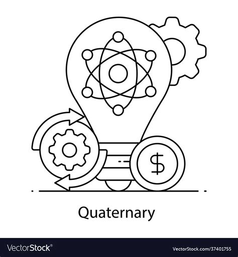 Quaternary Royalty Free Vector Image Vectorstock