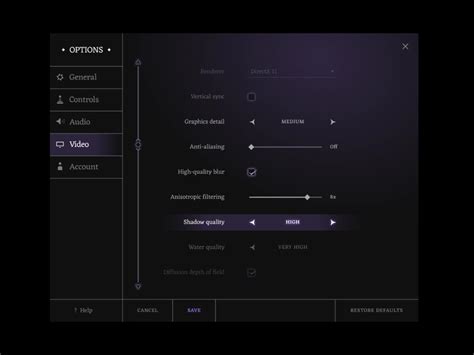 Game Settings By Rita On Dribbble
