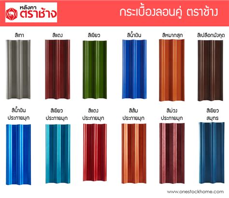 Onestockhome ลอนคู่ ตราช้าง เอสซีจี หลังคาลอนคู่ ราคา