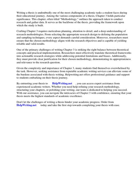 Chapter 3 Thesis Components Pdf Thesis Methodology