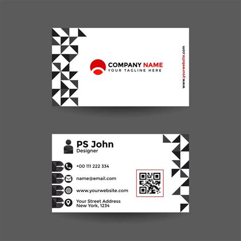 Elegant White Business Card Template