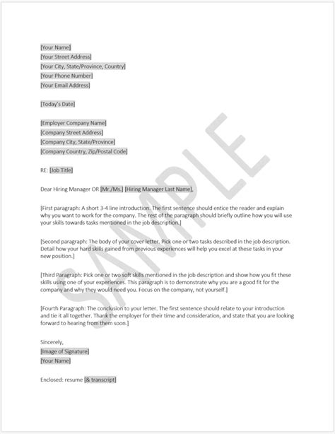 Cover Letter Template To Download And Copy Paste Artofit