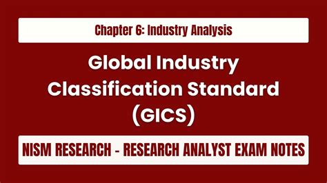 What Is The Global Industry Classification Standard Gics Chapter 6