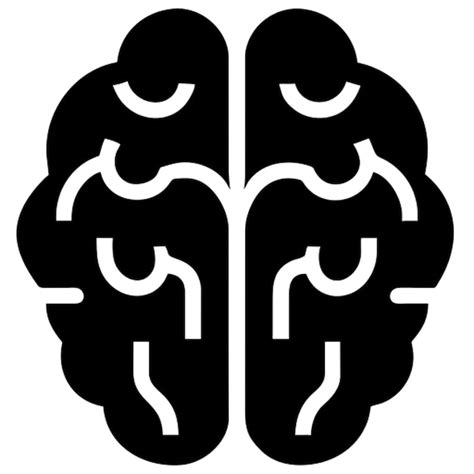 Premium Vector Human Brain Pictogram