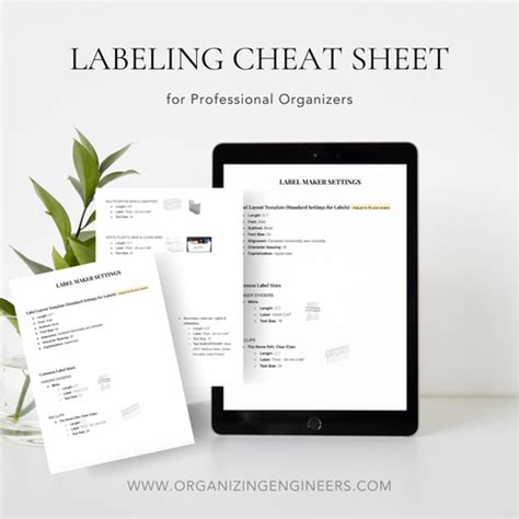 Labeling Cheat Sheet The Ultimate Guide To Perfect Labels Organizing