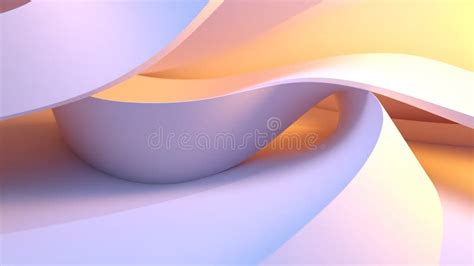 Abstract Blue And Yellow Wave Patterns Creating A Dynamic Visual Effect In A Digital Art