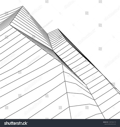 Abstract 3d Architecture Vector Background Stock Vector Royalty Free