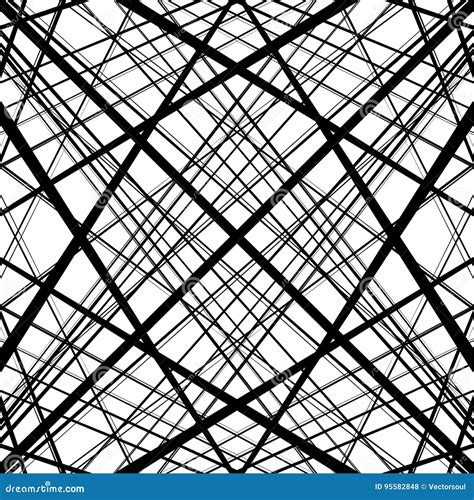 Irregular Lines In D Perspective Segments Stripes Streaks Strips Pattern Chunks Pieces