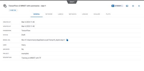 Tensorflow Mnist Clearml 平台
