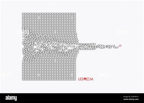 Big Data Graph Visualization Motion Vector Illustration Coding