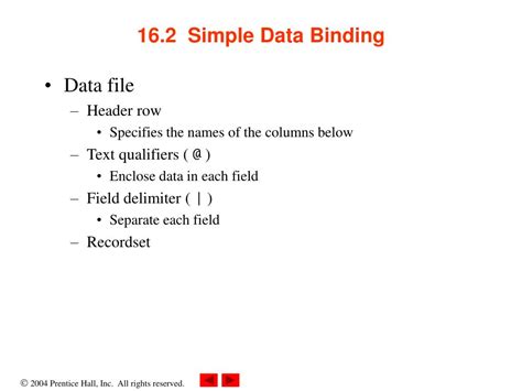Ppt Chapter 16 Dynamic Html Data Binding With Tabular Data Control