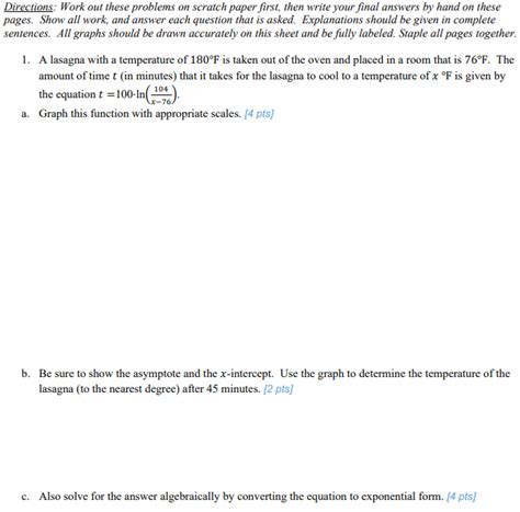 Solved Work Out These Problems On Scratch Paper First Then