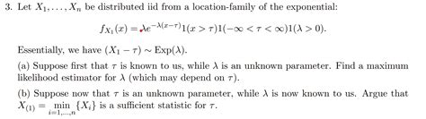 Solved Fx1 X λe−λ X−τ 1 X τ 1 −∞
