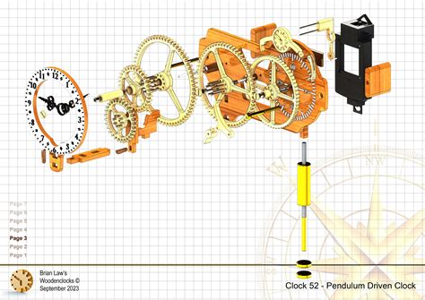 Clock 52 Pendulum Driven Clock Brian Laws Woodenclocks