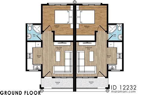 1 Bedroom Duplex House Plan Id 12232 Designs Maramani