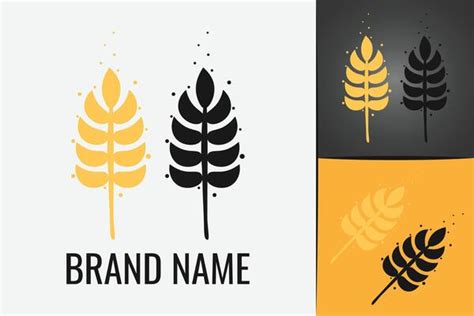 Wheat Leaf Logo Vector Art Icons And Graphics For Free Download