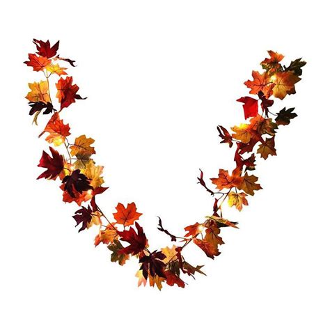 Hpmrcr Artificial Fall Maple Leaf Garland 66 Feet Autumn Foliage Vine