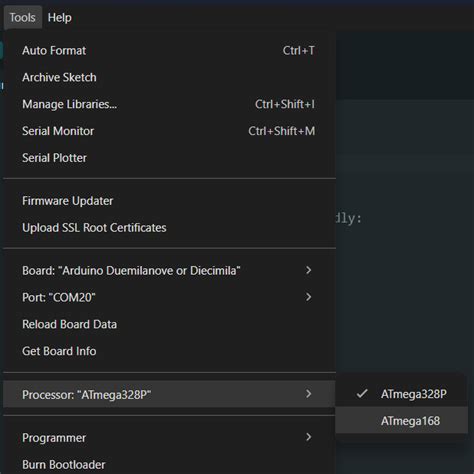 Upload With Arduino Ide 236 To An Arduino Diecimilia Does Not Work