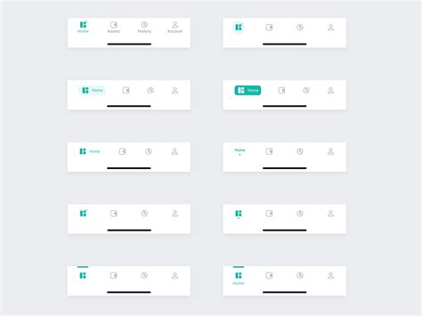 Mobile Nav Bars By Ayomide Ogunlade Product Designer On Dribbble