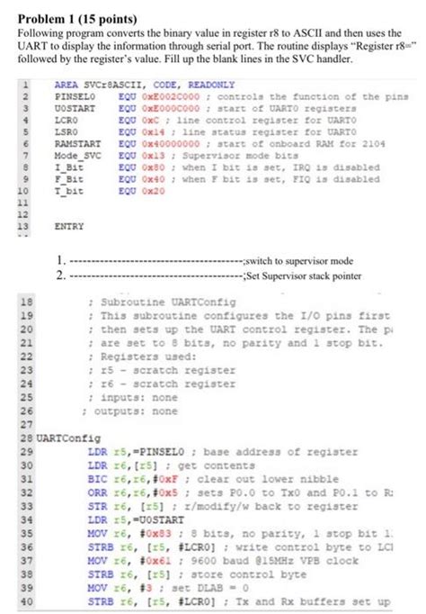 Solved Problem 1 15 Points Following Program Converts The