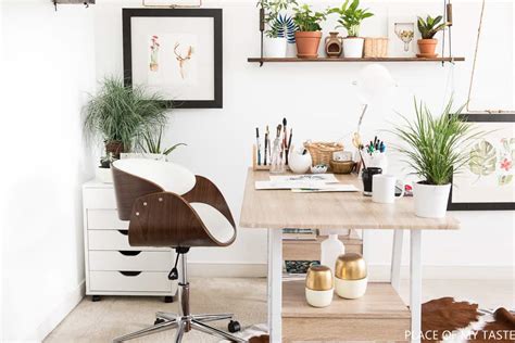 Workspace Refresh And Easy Diy Shelves