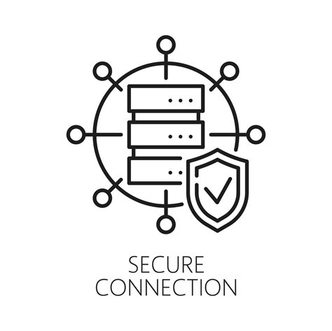 Secure Connection Content Delivery Network Icon Vector Art At Vecteezy